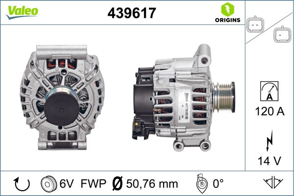 [TG12C059] Alternátor TG12C059, TG12C120, PEUGEOT 207/308/3008, CITROËN ...